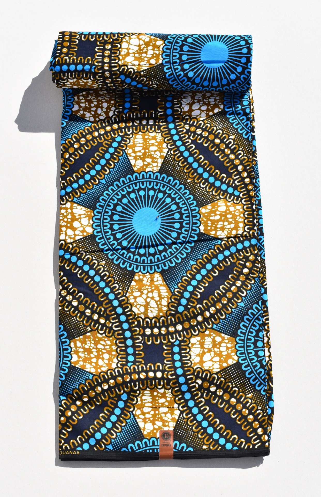 Capulana Niassa flores azuis | Blue Papaya