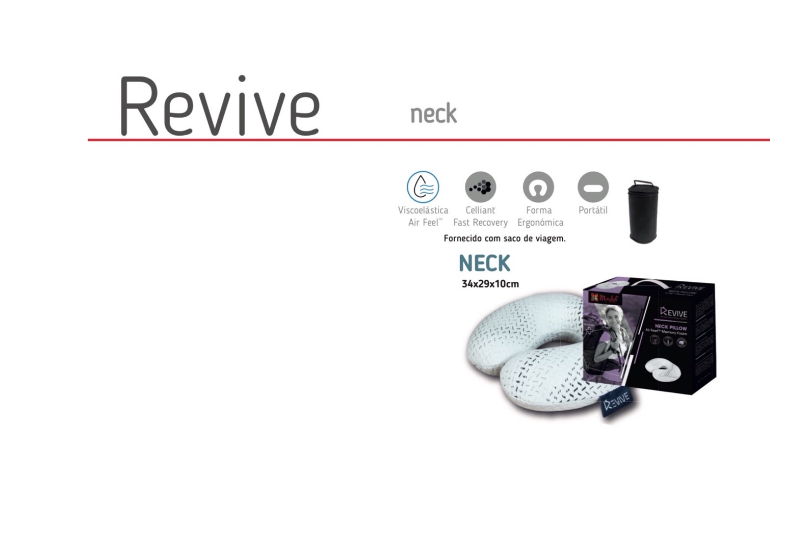 Almofada REVIVE NECK | Companhia dos Colchões