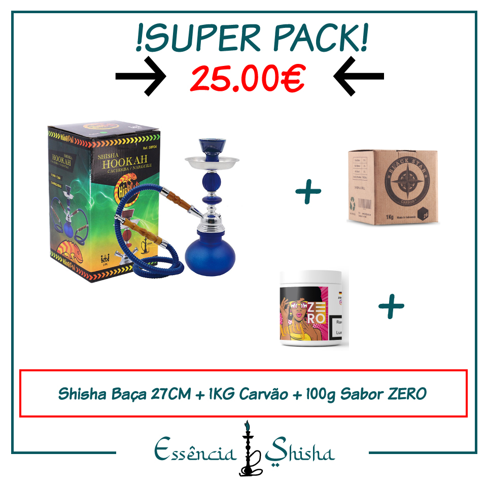 PACK SHISHA BAÇA 27CM | Essência Shisha - Loja de Shishas e Acessórios ...