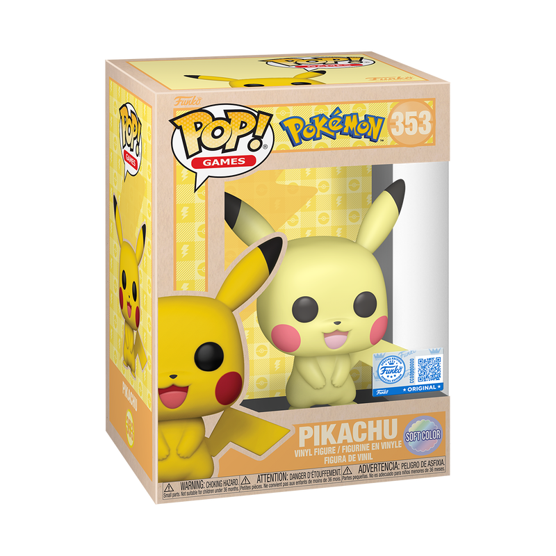 Funko POP! GAMES "Pokemon": Pikachu (Soft Colour) #353 (SPECIAL EDITION ...