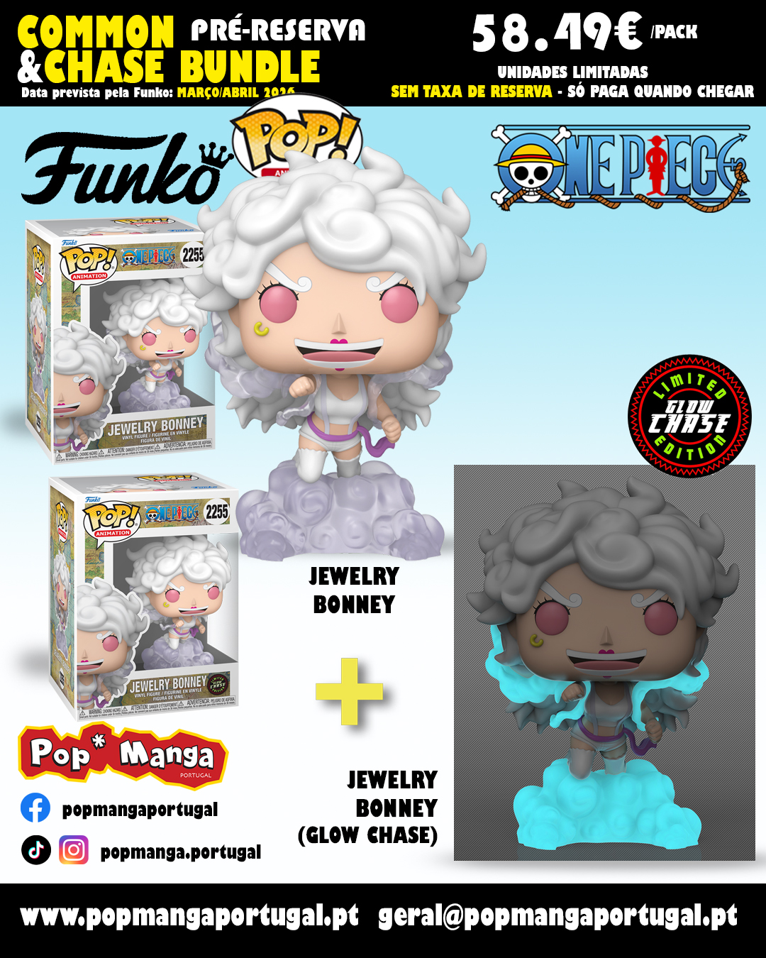 PRÉ-RESERVA - Funko Pop! ANIMATION "One Piece": BUNDLE Jewelry Bonney ...